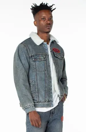 VON DUTCH Piston Denim Trucker Jacket