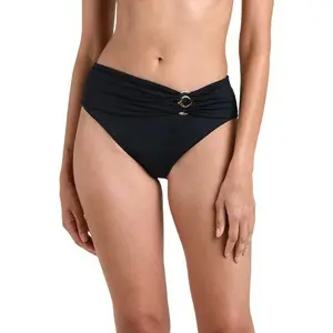 La Blanca Island Goddess Bikini Bottom Black