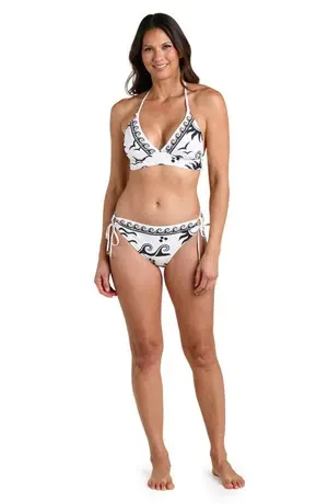 La Blanca Waves Of Rio Banded Halter Bikini Top