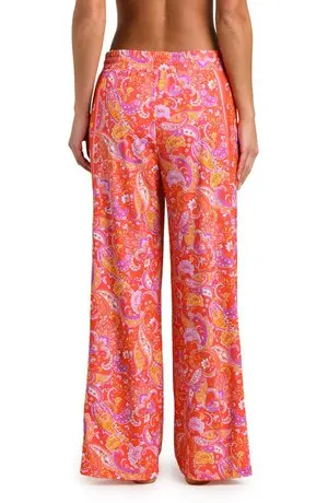 SUNSHINE 79 Paisley Print Wide Leg Pants
