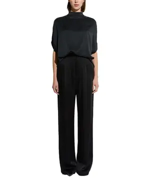 Lapointe Satin Relaxed Pleated Pant