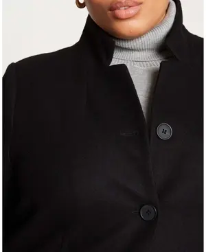 Universal Standard Beas Coat - Black