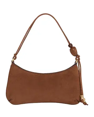 Rebecca Minkoff Reina Small Suede Shoulder Bag - Cocoa