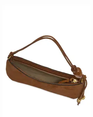 Rebecca Minkoff Reina Small Suede Shoulder Bag - Cocoa
