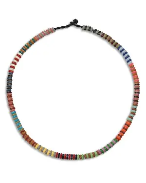 ADINA REYTER Runway Stripes Enamel Mini Bead Necklace