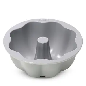 CARAWAY Ceramic Nonstick Fluted Cake Pan - Gray