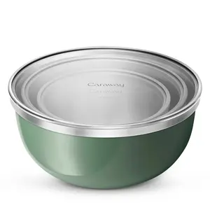CARAWAY 3 Piece Mixing Bowl And Lid Set - Sage