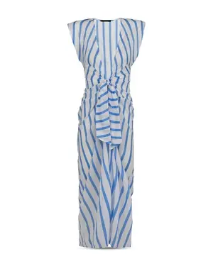 VIX PAULA HERMANNY Sasha Stripe Long Swim Cover Up