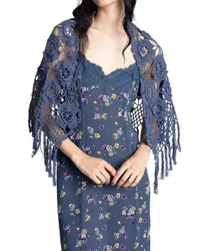 Anna Sui Night Blooming Chiffon Slip Dress