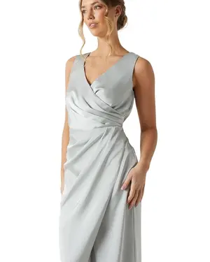 Coast Ruched Satin Dress