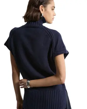 Karen Millen High Neck Knitted Tunic Top