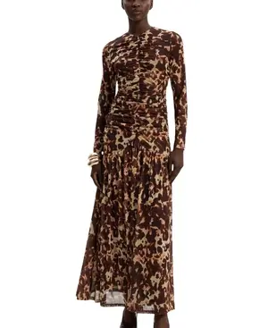 Karen Millen Sculpted Ruched Maxi Dress