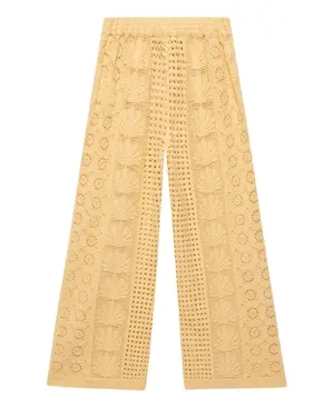 Mint Velvet Crochet Knit Trousers
