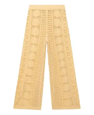 Mint Velvet Crochet Knit Trousers
