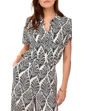 Mint Velvet Leaf Print Resort Shirt