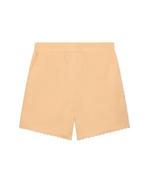 Mint Velvet Linen Scallop Hem Shorts