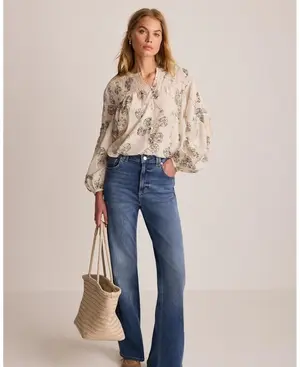 Mint Velvet Floral Smocked Blouse