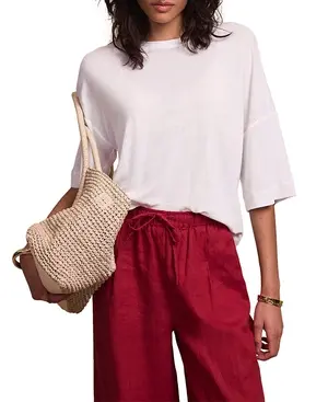 Mint Velvet Linen Blend Boxy T-shirt