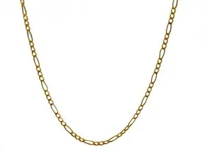 ANCONA JEWELRY 14k Figaro Link Chain Necklace - Yellow Gold