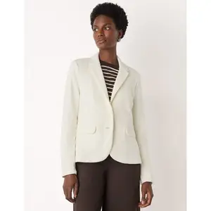 Whistles Slim Jersey Blazer - Ivory