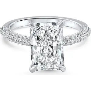 BLISS DIAMOND 3.44ct Lab Grown Diamond Engagement Ring - 14k White Gold