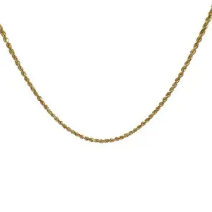 ANCONA JEWELRY 14k Diamond-cut Rope Chain Necklace - Yellow Gold