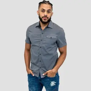 COALATREE Switchback Short-sleeve Shirt - Gray