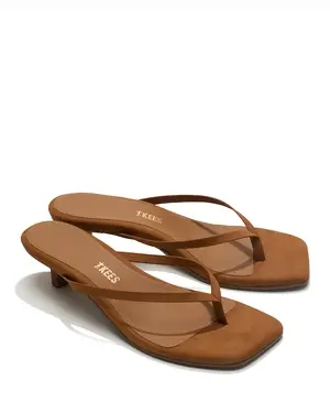 Tkees Julia Thong Sandals - Camel Suede