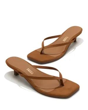 Tkees Julia Thong Sandals - Camel Suede