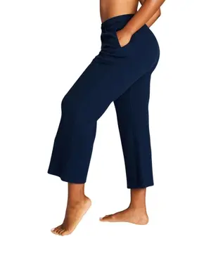 NEGATIVE Waffle Knit Cropped Track Pant
