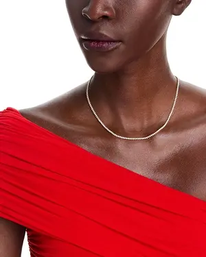 Bloomingdale'S Fine Jewelry Diamond Tennis Necklace In 14k 6.0 Tcw - Gold