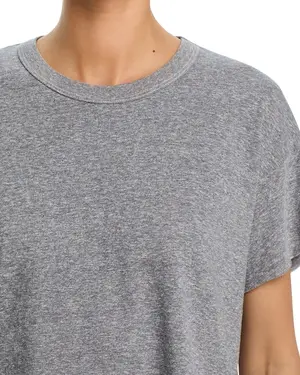 The Great. The Crop Tee - Heather Grey