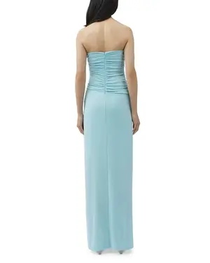 Simkhai Emma Sleeveless Bustier Gown - Pool