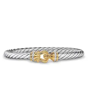 David Yurman Cable Flex Buckle Bracelet - Gold/silver