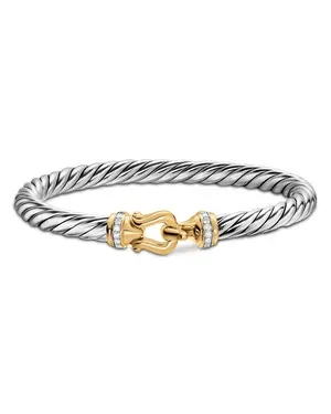 David Yurman Cable Flex Buckle Bracelet - Gold/silver