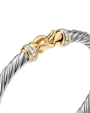 David Yurman Cable Flex Buckle Bracelet - Gold/silver