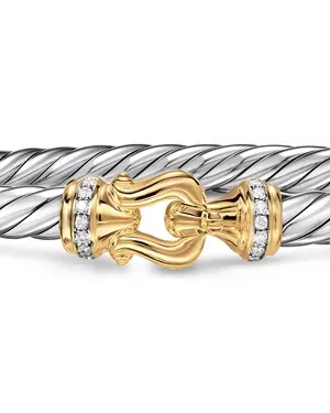 David Yurman Cable Flex Buckle Bracelet - Gold/silver