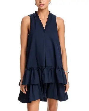 Cinq À Sept Mae Poplin Mini Dress