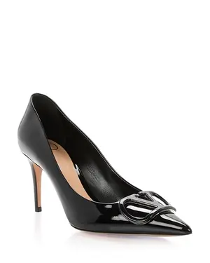 Valentino Garavani Pointed Toe High Heel Pumps - Black