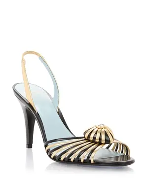 Valentino Garavani Embellished Sandals - Antique Brass/gold