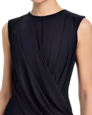 Chiara Boni La Petite Robe Frozy Sleeveless Draped Gown