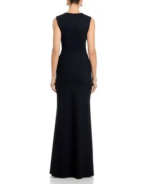 Chiara Boni La Petite Robe Frozy Sleeveless Draped Gown