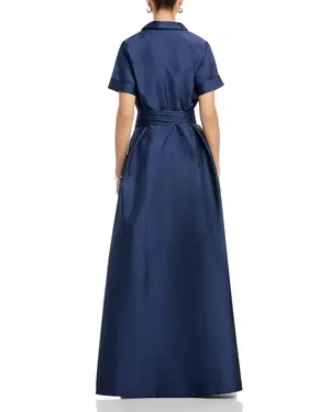 Chiara Boni La Petite Robe Stoya Taffeta Rosette Gown