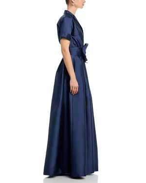 Chiara Boni La Petite Robe Stoya Taffeta Rosette Gown