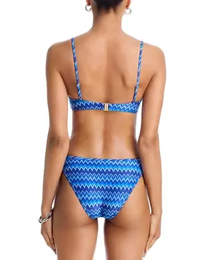 Ramy Brook Wave Isla Bikini Bottom - Ocean Wave