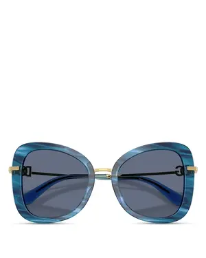 Dolce & Gabbana Butterfly Sunglasses, 53mm - Blue