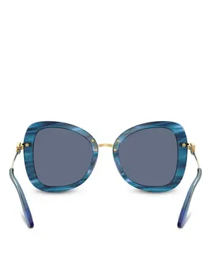Dolce & Gabbana Butterfly Sunglasses, 53mm - Blue