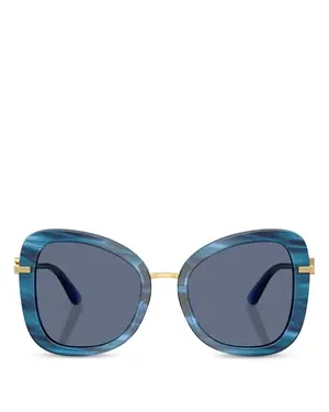 Dolce & Gabbana Butterfly Sunglasses, 53mm - Blue