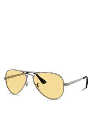 Ray-ban Aviator Max Sunglasses, 58mm - Gunmetal/yellow