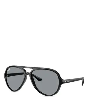 Ray-ban Cats 5000 59mm Aviator Sunglasses Black/grey